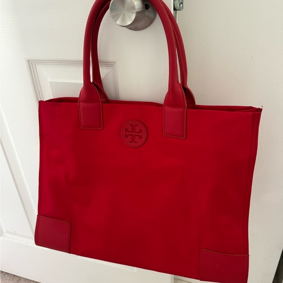 Tory Burch | Bags | Red Large Tote Bag | Poshmark